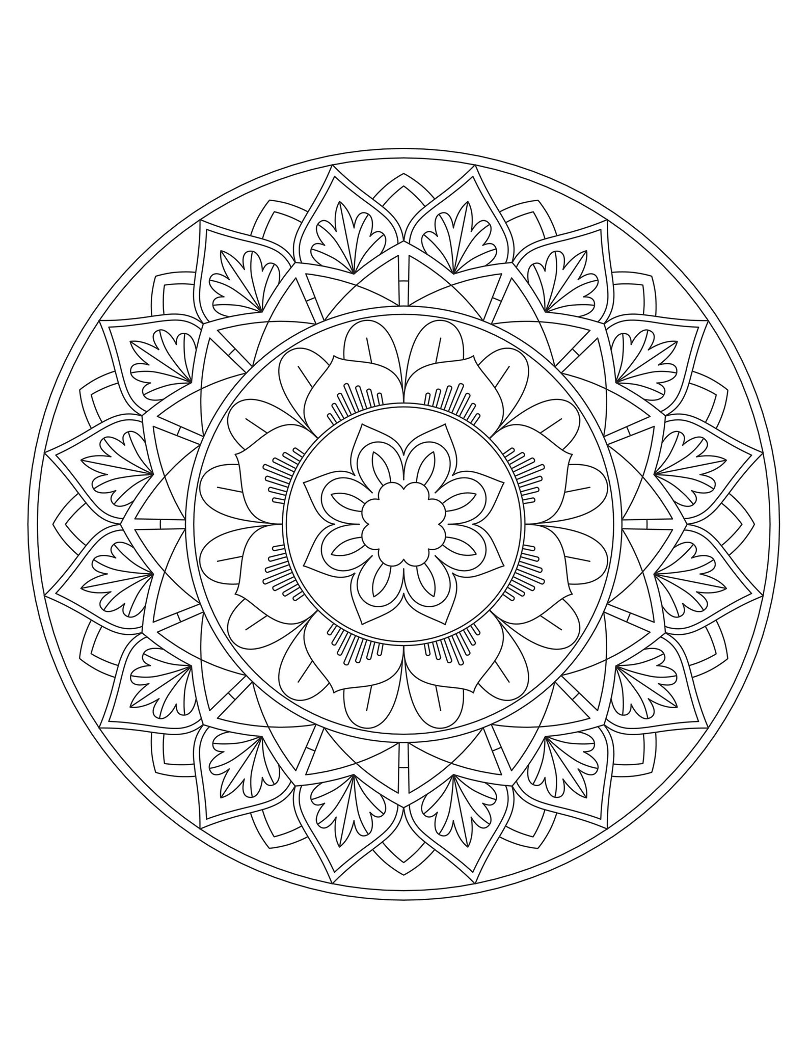 25 MANDALA COLORING Pages Adult Coloring Book; Mindfulness, Meditation ...