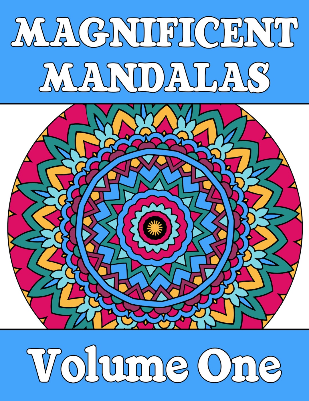25 MANDALA COLORING Pages Adult Coloring Book; Mindfulness, Meditation ...