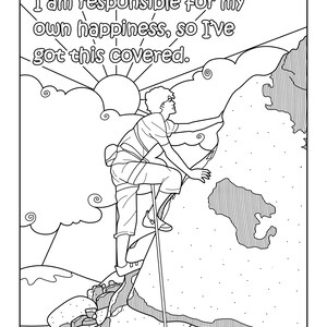 20 COLORING PAGES Amazing Affirmations Choosing Happy Adult Coloring ...