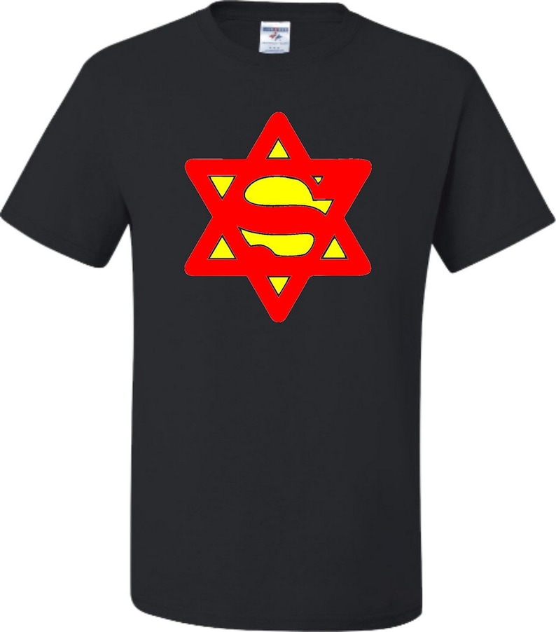 Adult Super Jew Funny Jewish T-shirt - Etsy