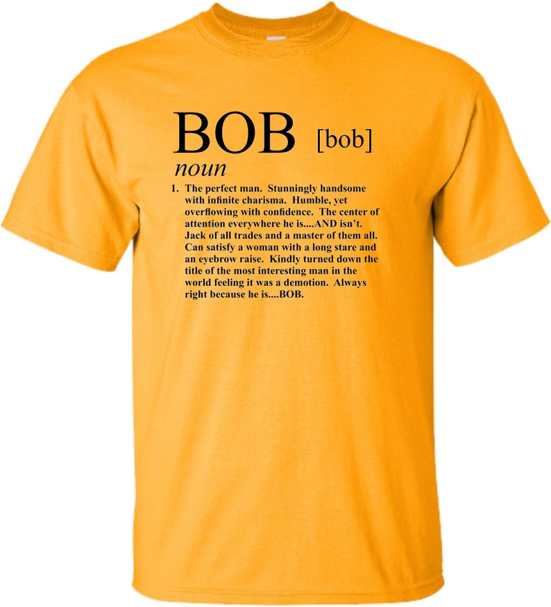 Adult Definition of Bob Funny T-shirt - Etsy