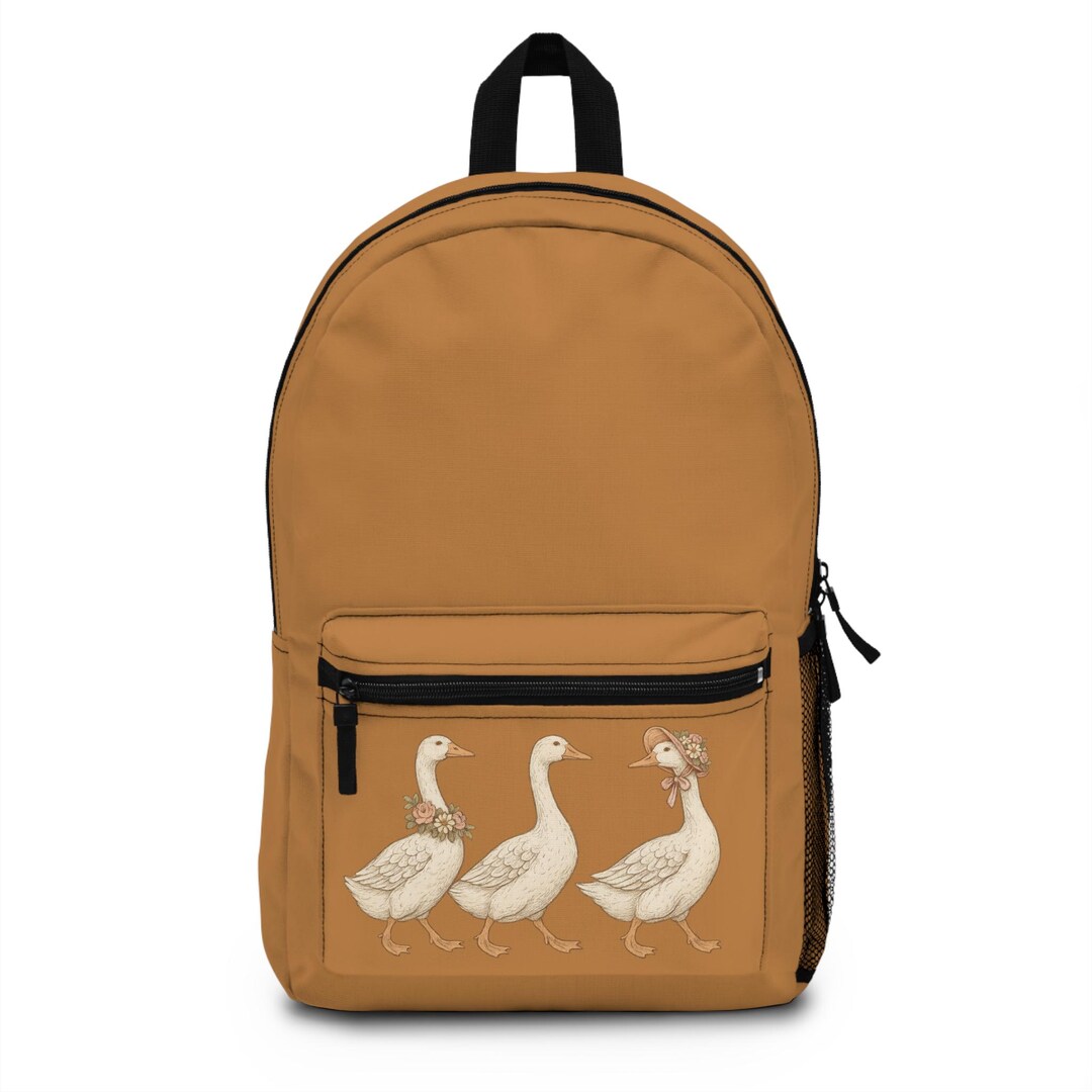Whimsical Goose Backpack, Cute Animal School Bag, Nature Lover Gift ...