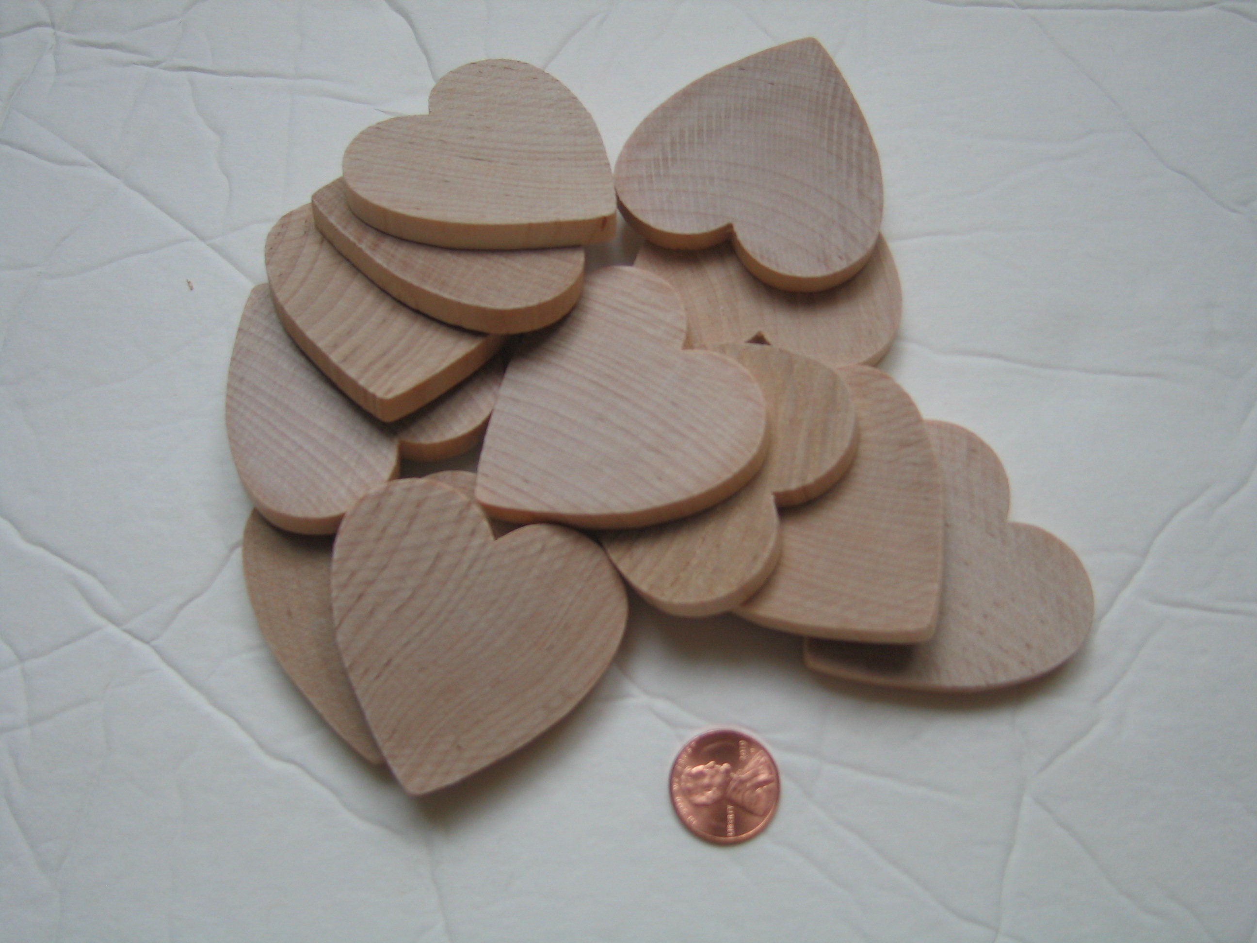 Unfinished Miniature Wood Craft Supply - Hearts, Stars, Angel Ornaments ...