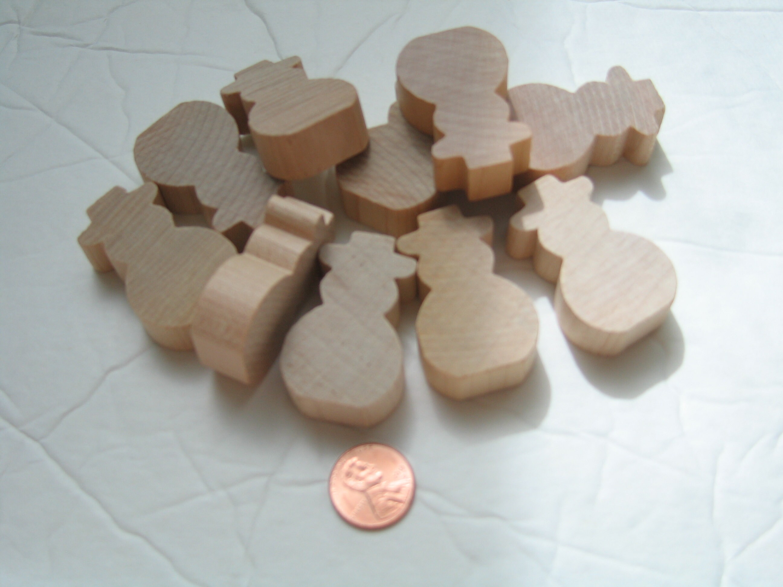Unfinished Miniature Wood Craft Supply - Hearts, Stars, Angel Ornaments ...