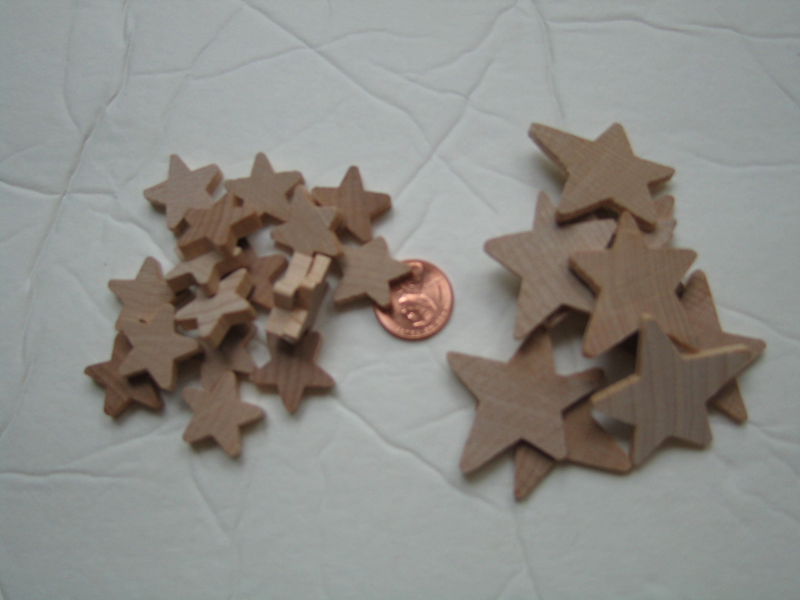 Unfinished Miniature Wood Craft Supply - Hearts, Stars, Angel Ornaments ...