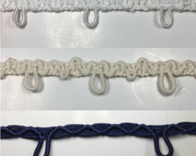 5 Yards Gold Loop Trim, Loop Trim, Braided Trim, Button Looping Trim ...