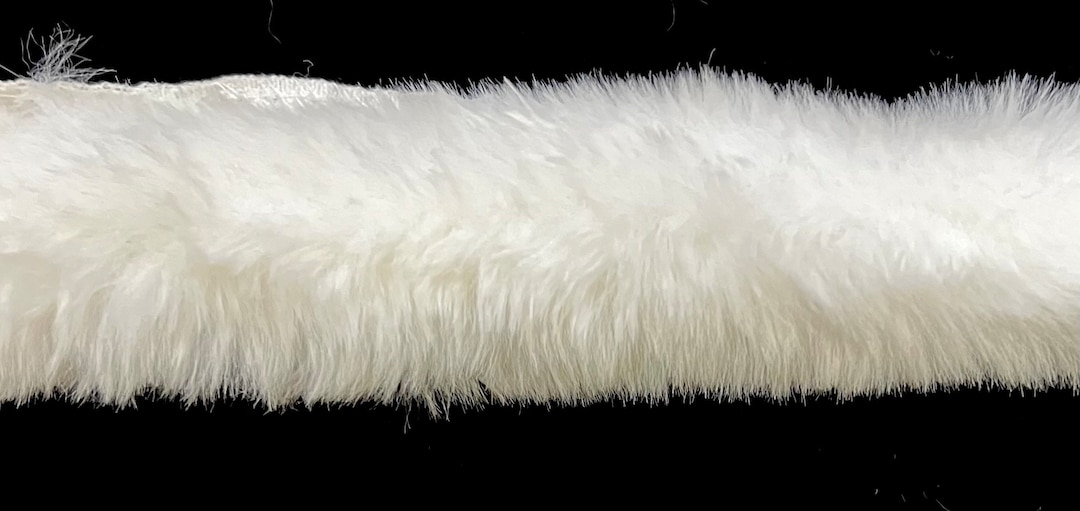 White Faux Fur Trimming 3 Continuous Yards - Etsy