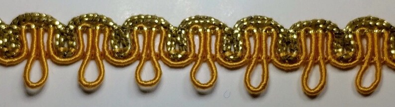 Metallic Gimp Knit Loop Trim 5/8" - 7 Continuous Yards - Many Colors ...