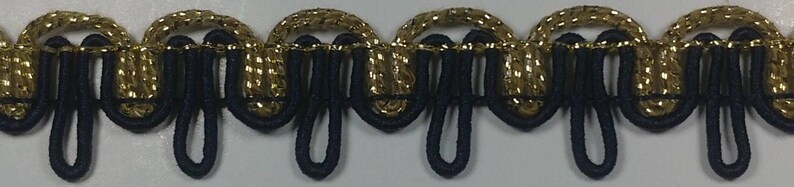 Metallic Gimp Knit Loop Trim 5/8" - 7 Continuous Yards - Many Colors ...
