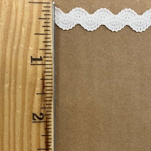 Stretch Elastic Novelty Ric Rac Zig Zag Trim 3/8" - 9 Continuous Yards ...