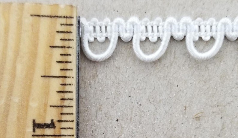 Bridal BUTTON LOOP Elastic Braid Trimming 12 Yards Many | Etsy