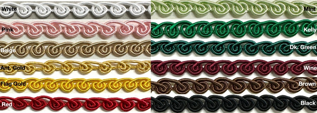 Looped Braid Gimp Sewing Trim 3/8" - 6 Continuous Yards! - Etsy