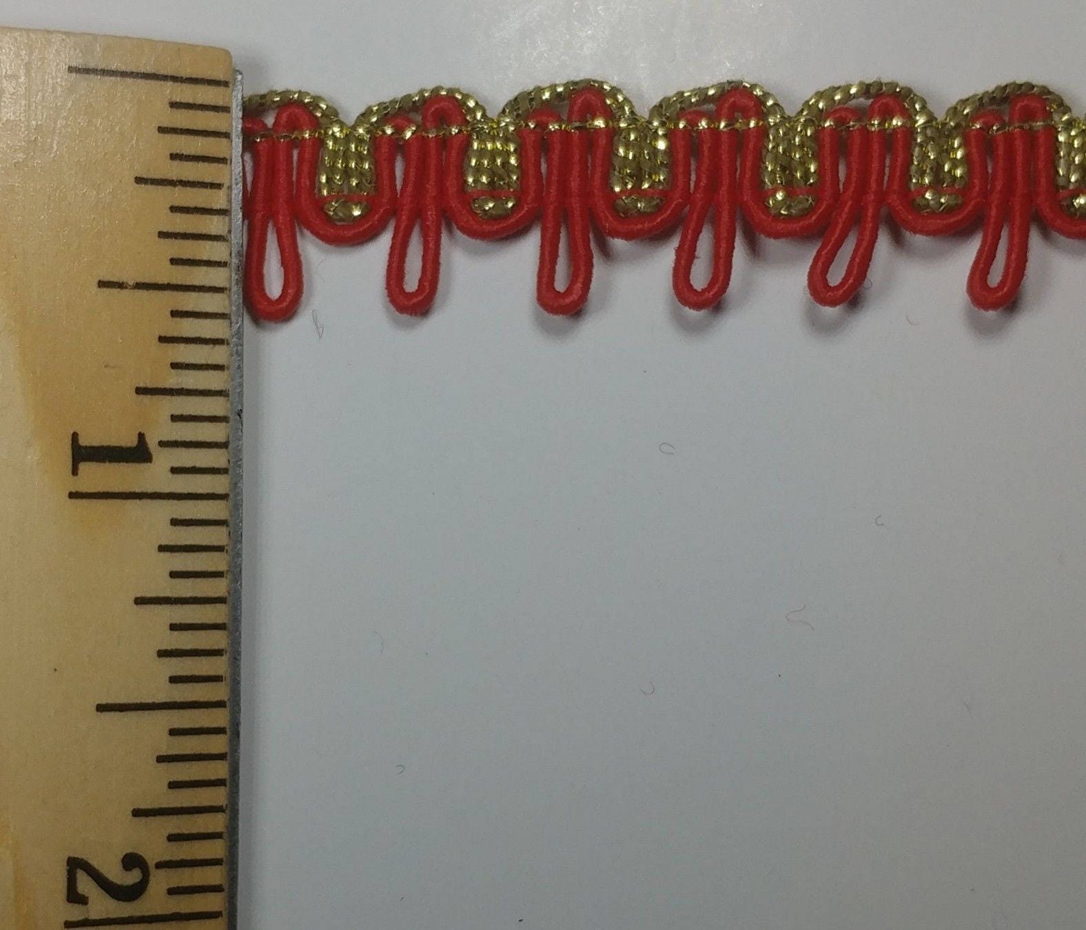 Metallic Gimp Knit Loop Trim 5/8" - 7 Continuous Yards - Many Colors ...