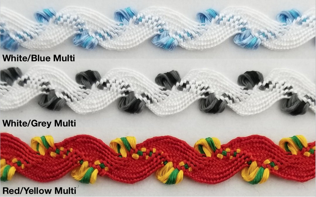 Feather Edge Ric Rac Zig Zag Trimming 3/8" - 18 Continuous Yards -color ...