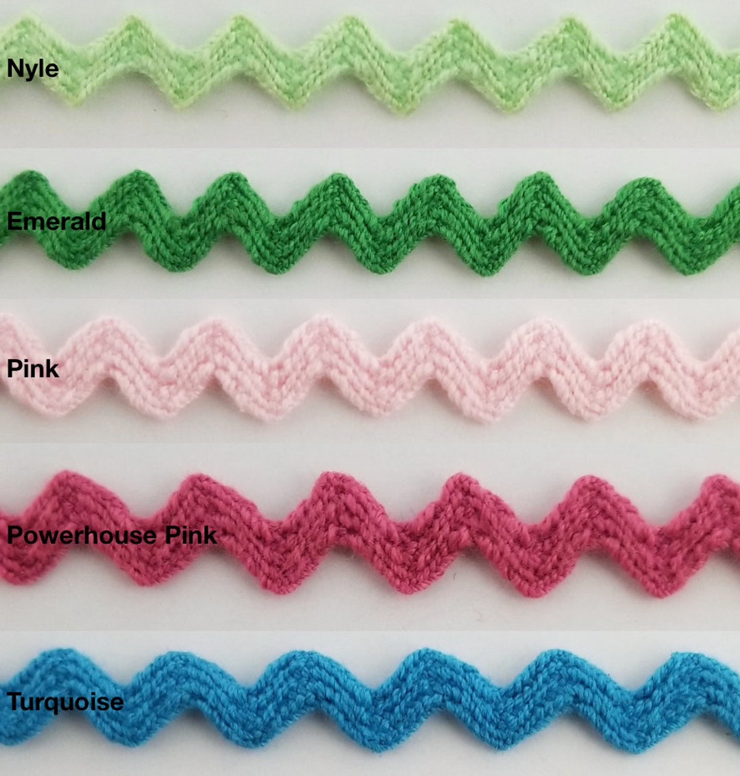 Ric Rac Zig Zag Trim 1/4" - 18 Yards - Many Colors Available! - Etsy