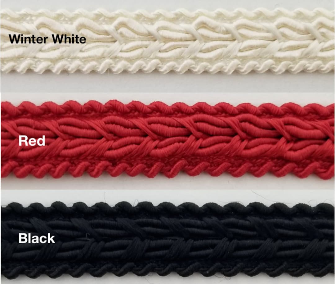 Braid Gimp Trimming 1/2" - 9 Continuous Yards - Color Options Available ...