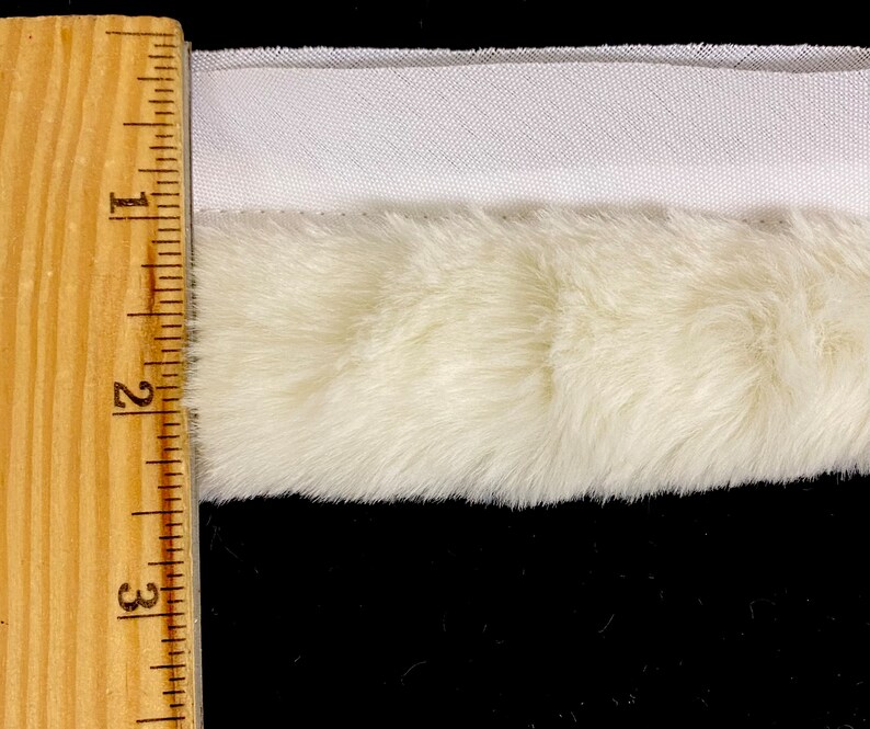 White Faux Fur Trimming 3 Continuous Yards - Etsy