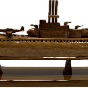 Japanese Imperial Navy I-400 Class WWII Submarine Military Mahogany ...