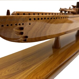 Japanese Imperial Navy I-400 Class WWII Submarine Military Mahogany ...