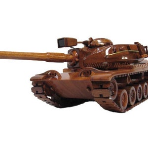 M60 M60A1 M60A2 M60A3 MBT Main Battle Tank Armor Mahogany Wood Wooden ...
