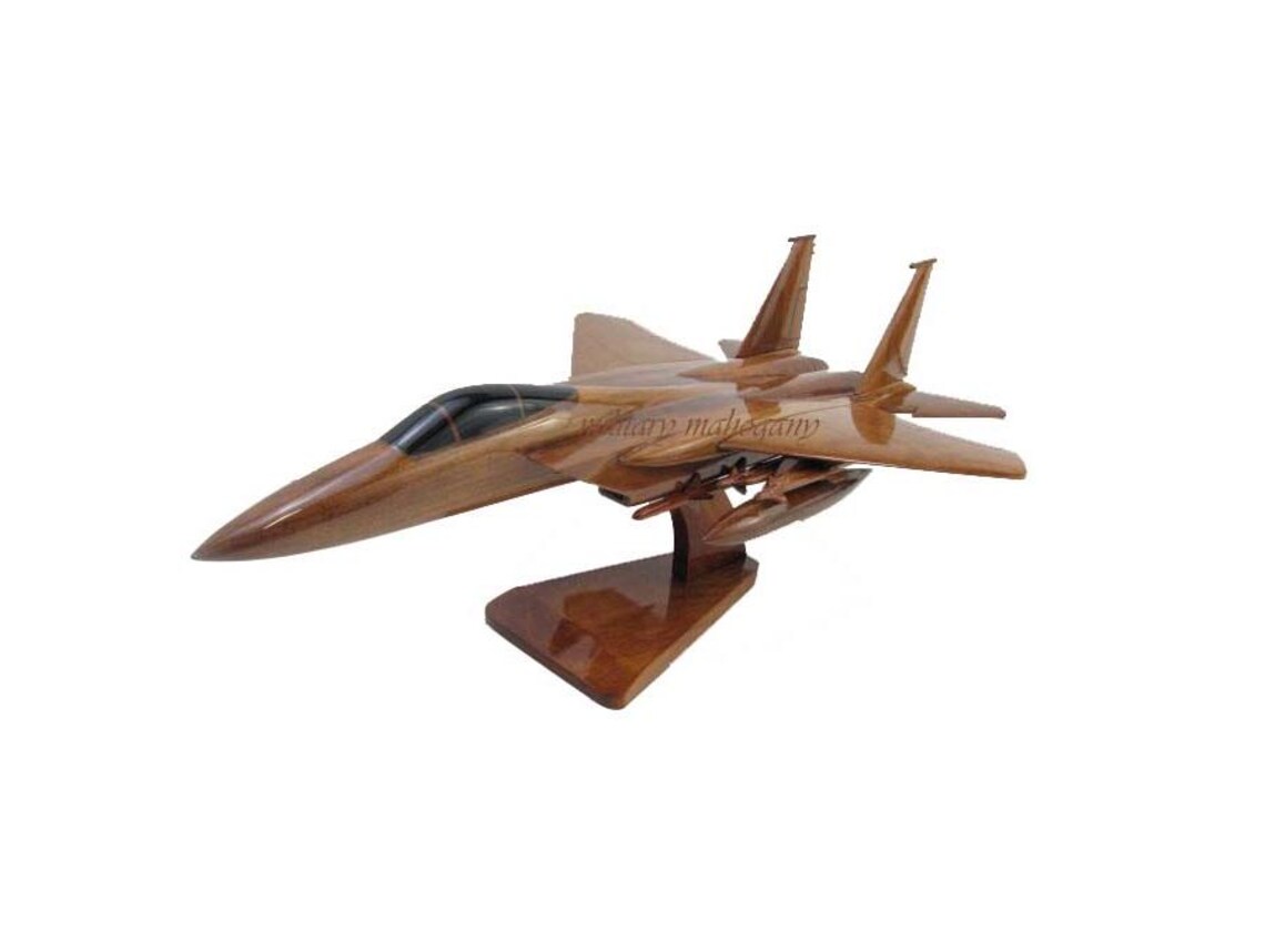 F-15 Eagle Strike USAF Air Force Wood Fighter Jet Military Mahogany ...