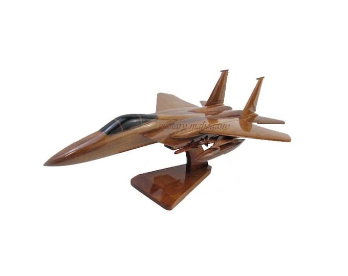 F-15 Eagle Strike USAF Air Force Wood Fighter Jet Military Mahogany ...