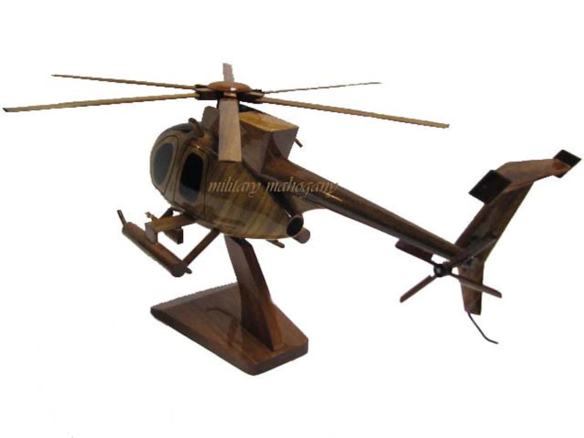 AH-6 AH-6M Little Bird Wood Gunship Helicopter 160th SOAR Nsdq | Etsy