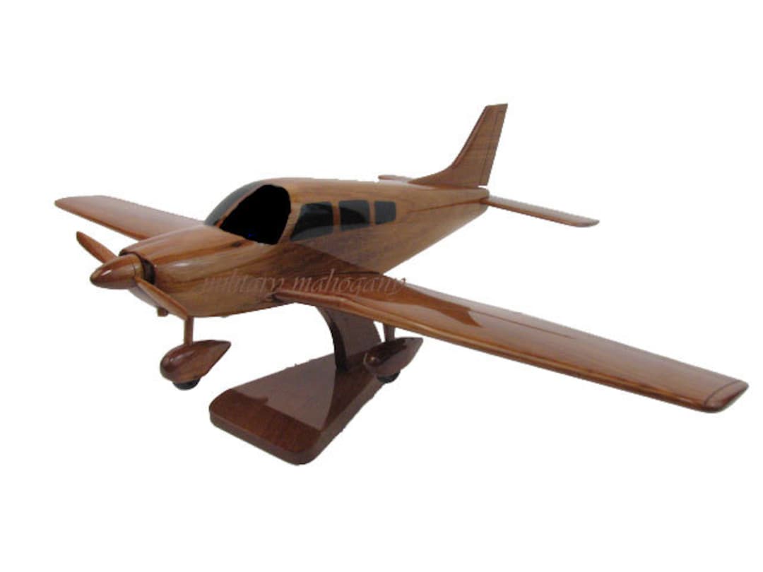 PA-28 Piper Archer Cherokee 180 Airplane Private Plane Handcrafted Wood ...