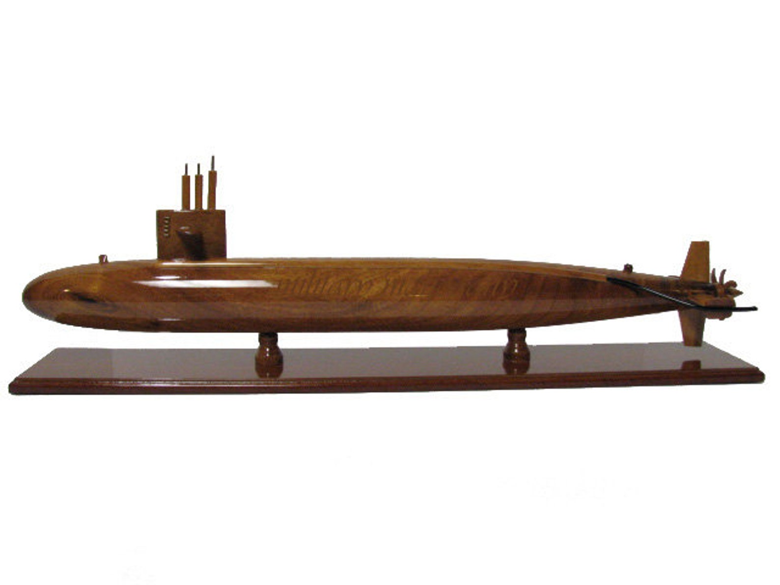 USS Sturgeon SSN 637 Class Navy Nuclear Submarine Sub Wood Wooden Model ...