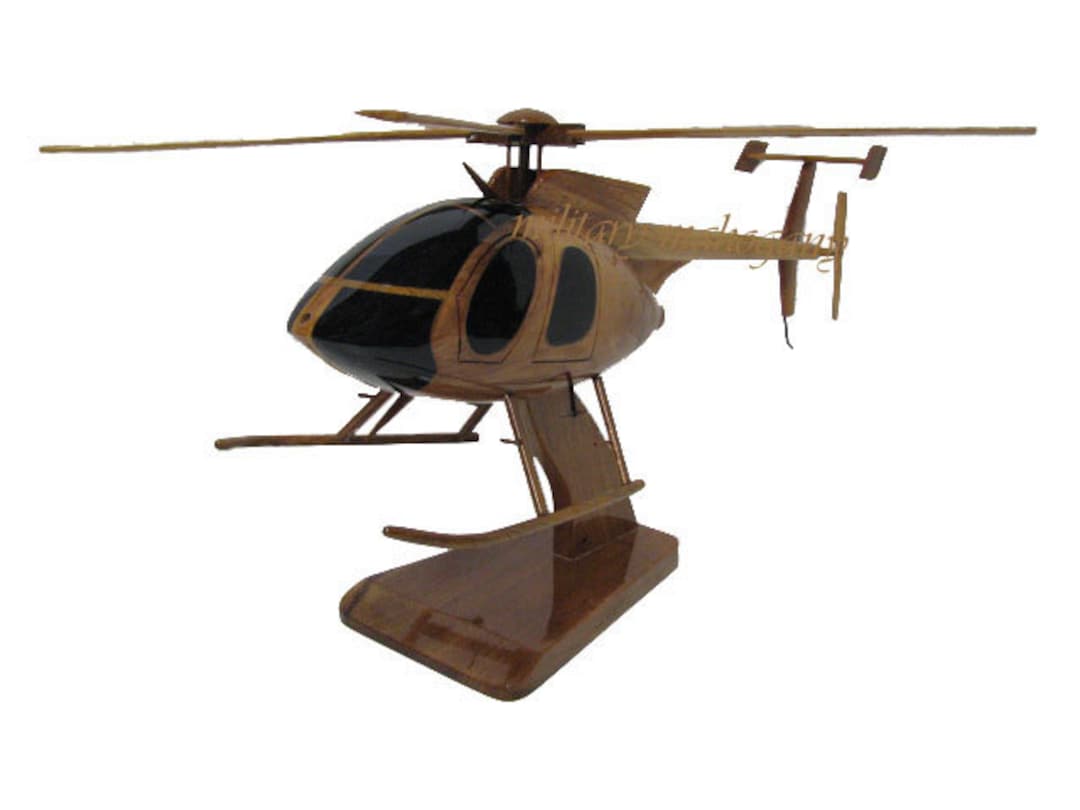 Hughes MD-500 MD-500E MD-530F Light Utility Helicopter Wood Handcrafted ...