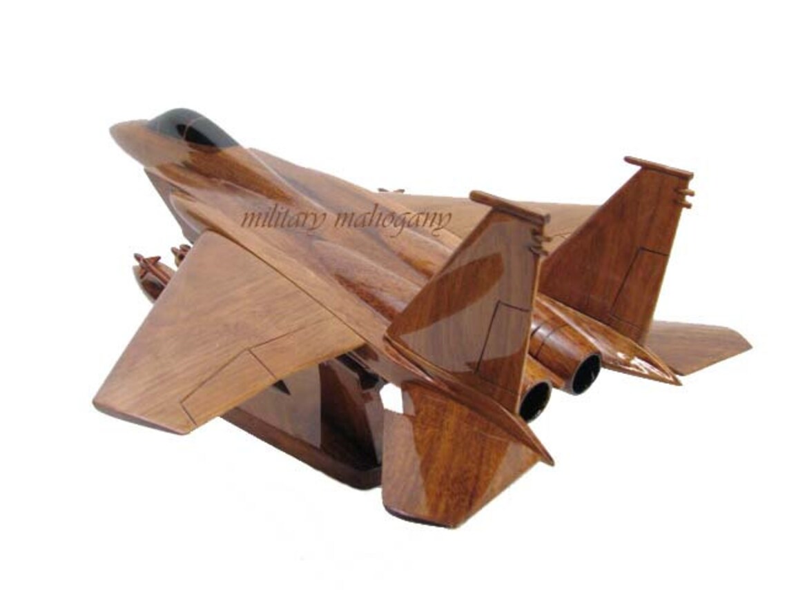 F-15 Eagle Strike USAF Air Force Wood Fighter Jet Military Mahogany ...