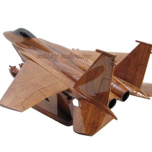 F-15 Eagle Strike USAF Air Force Wood Fighter Jet Military Mahogany ...