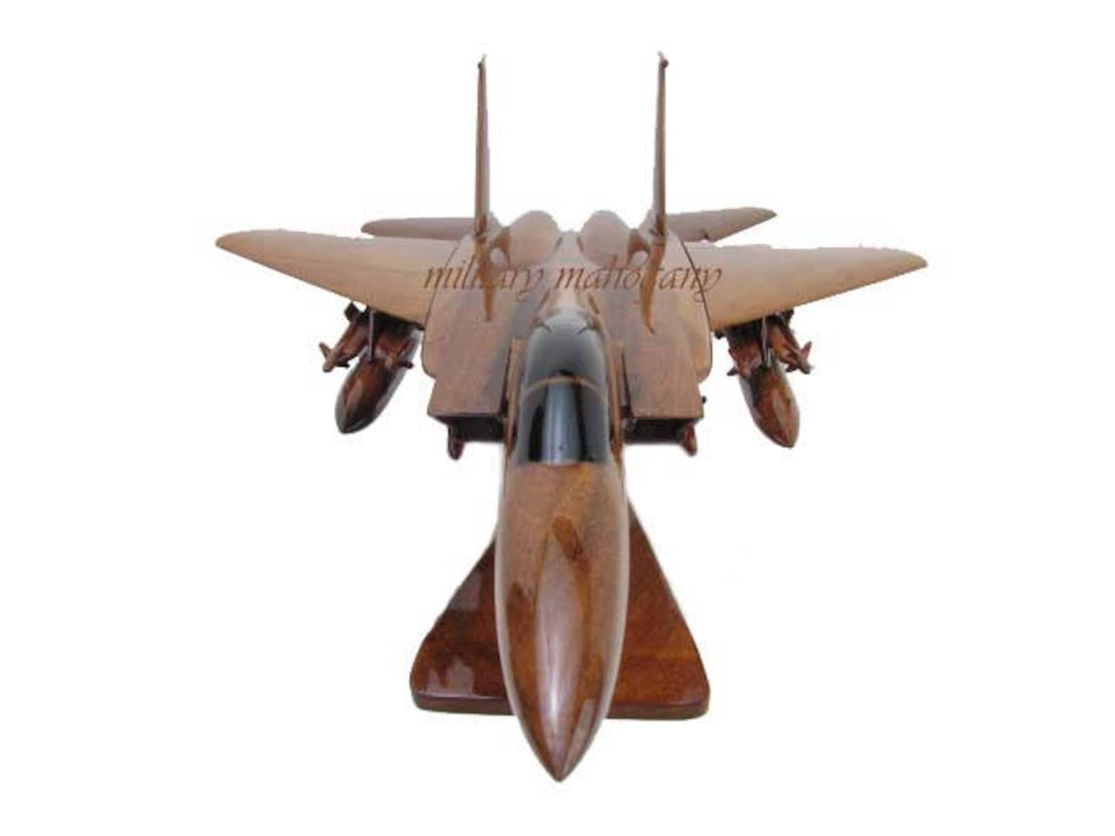 F-15 Eagle Strike USAF Air Force Wood Fighter Jet Military Mahogany ...