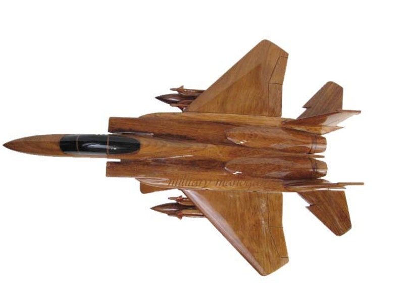 F-15 Eagle Strike USAF Air Force Wood Fighter Jet Military Mahogany ...