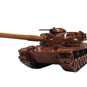 M60 M60A1 M60A2 M60A3 MBT Main Battle Tank Armor Mahogany Wood Wooden ...