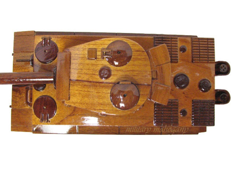 Tiger 1 German WWII Panzer Tank Wood Wooden Military Mahogany | Etsy