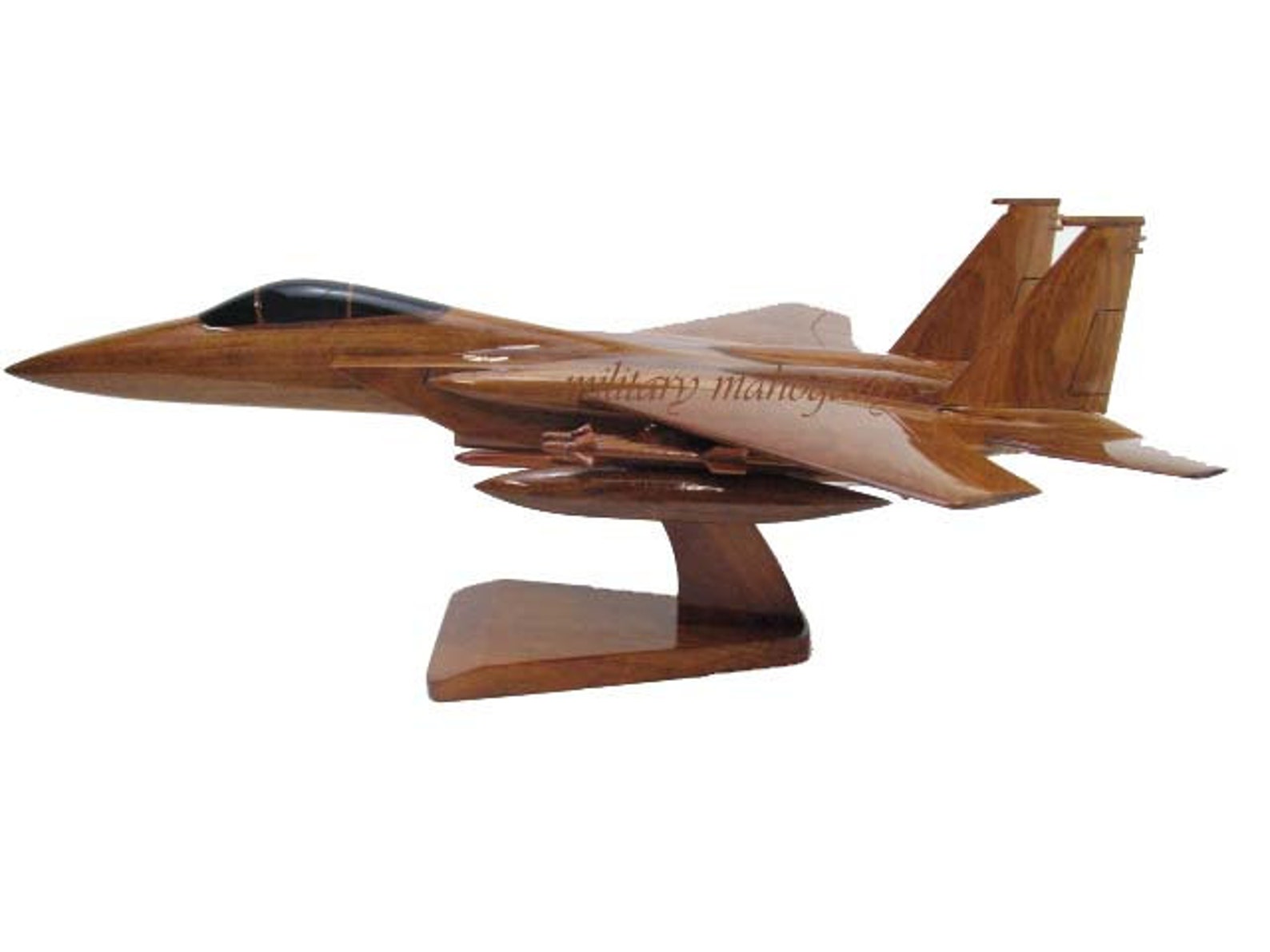 F-15 Eagle Strike USAF Air Force Wood Fighter Jet Military Mahogany ...
