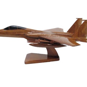 F-15 Eagle Strike USAF Air Force Wood Fighter Jet Military Mahogany ...