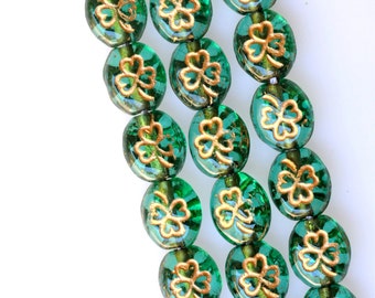 Shamrock beads | Etsy