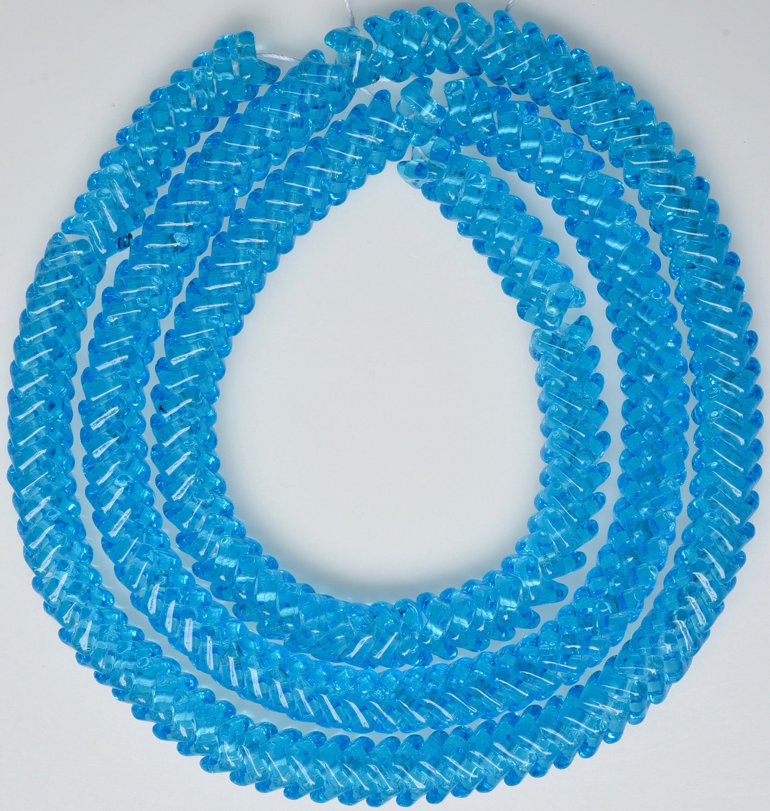 Interlocking Snake Beads - Czech Glass Beads - 10mm X 4mm - Various ...