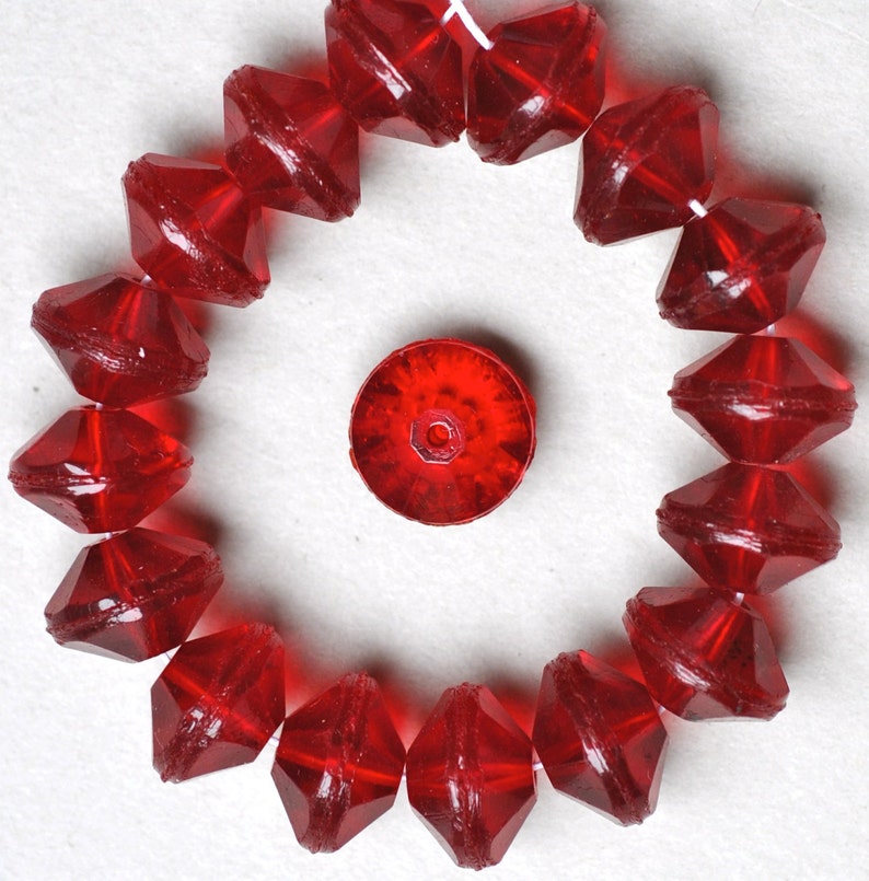 13mm Glass Vaseline Beads With Rough Finish Etsy