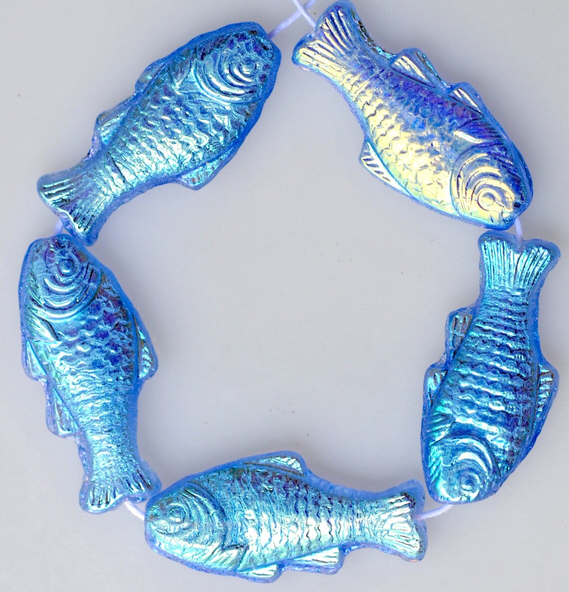 NEW COLORS Fish Bead Czech Glass Fish Beads 24mm x 11mm | Etsy