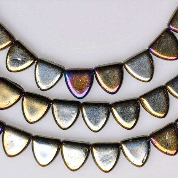 Triangle Glass Beads - Etsy