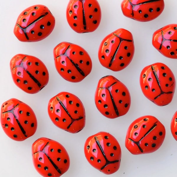 Ladybug Beads - Etsy