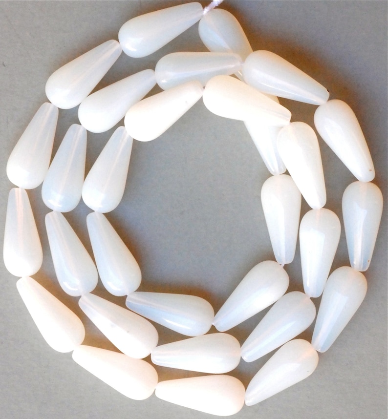 Large Teardrop Bead with Vertical Hole Czech Glass Teardrop | Etsy