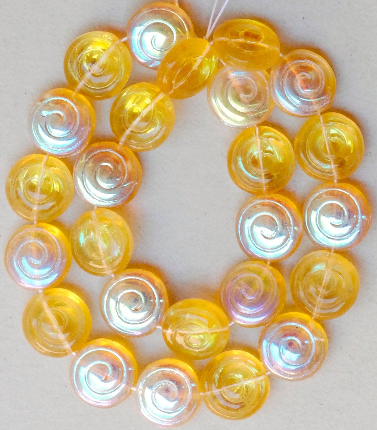 13mm Snail Shell Bead Czech Glass Beads Various Colors - Etsy