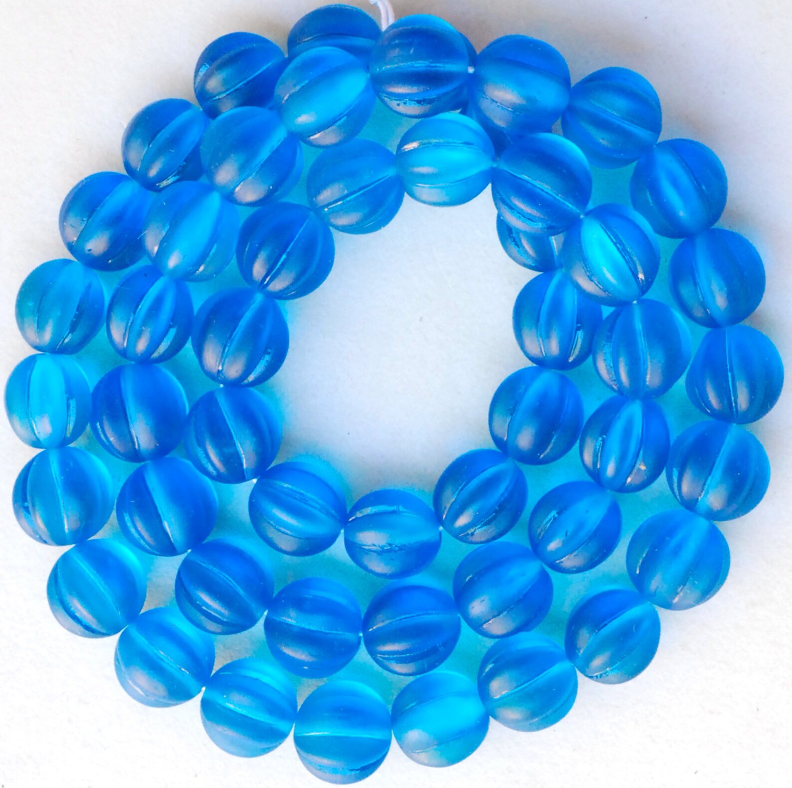 Round 12mm Melon Bead Czech Glass Melon Beads Various | Etsy