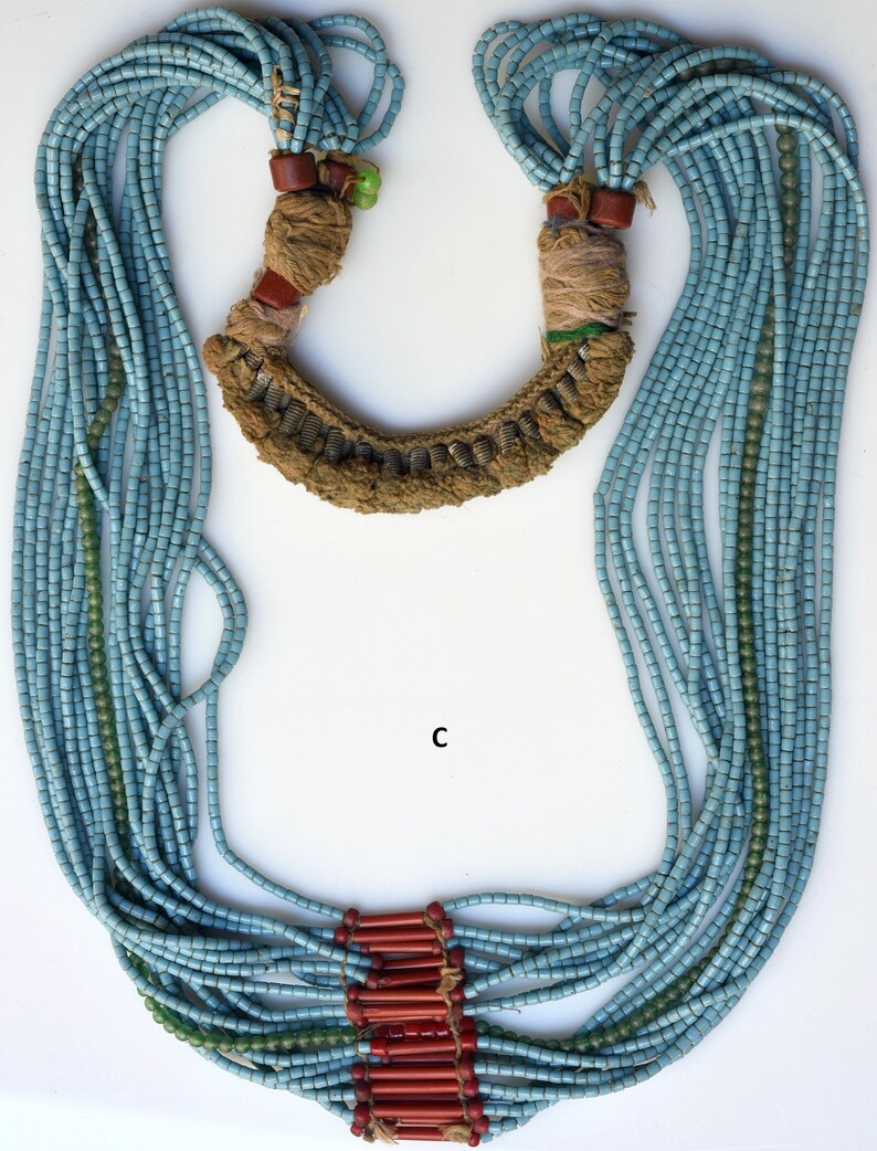 Vintage African Fulani Beaded Necklaces African Trade Beads - Etsy