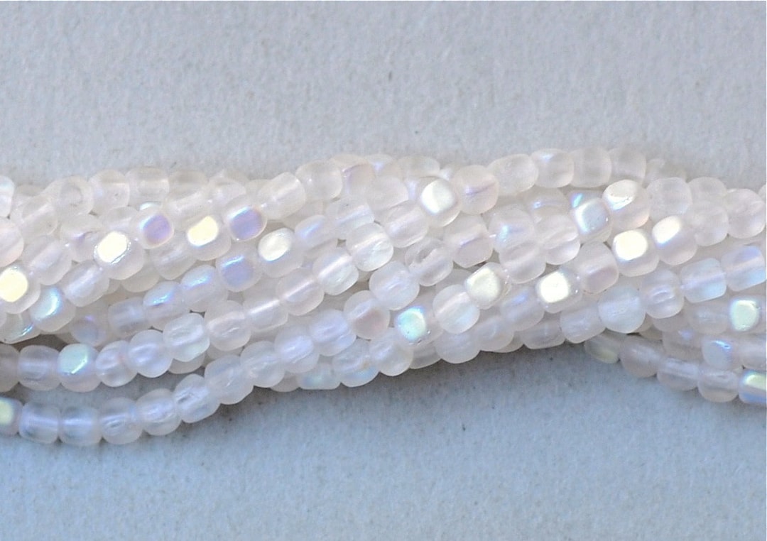 4mm Cube Czech Glass Beads - Beveled Cube Beads - Czech Glass Beads ...