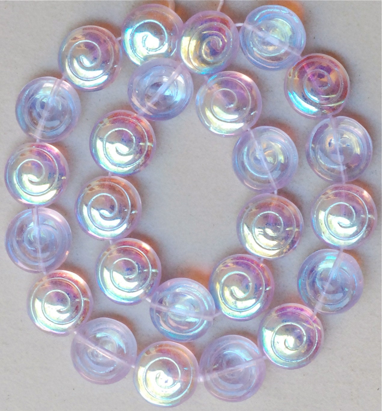 13mm Snail Shell Bead Czech Glass Beads Various Colors - Etsy